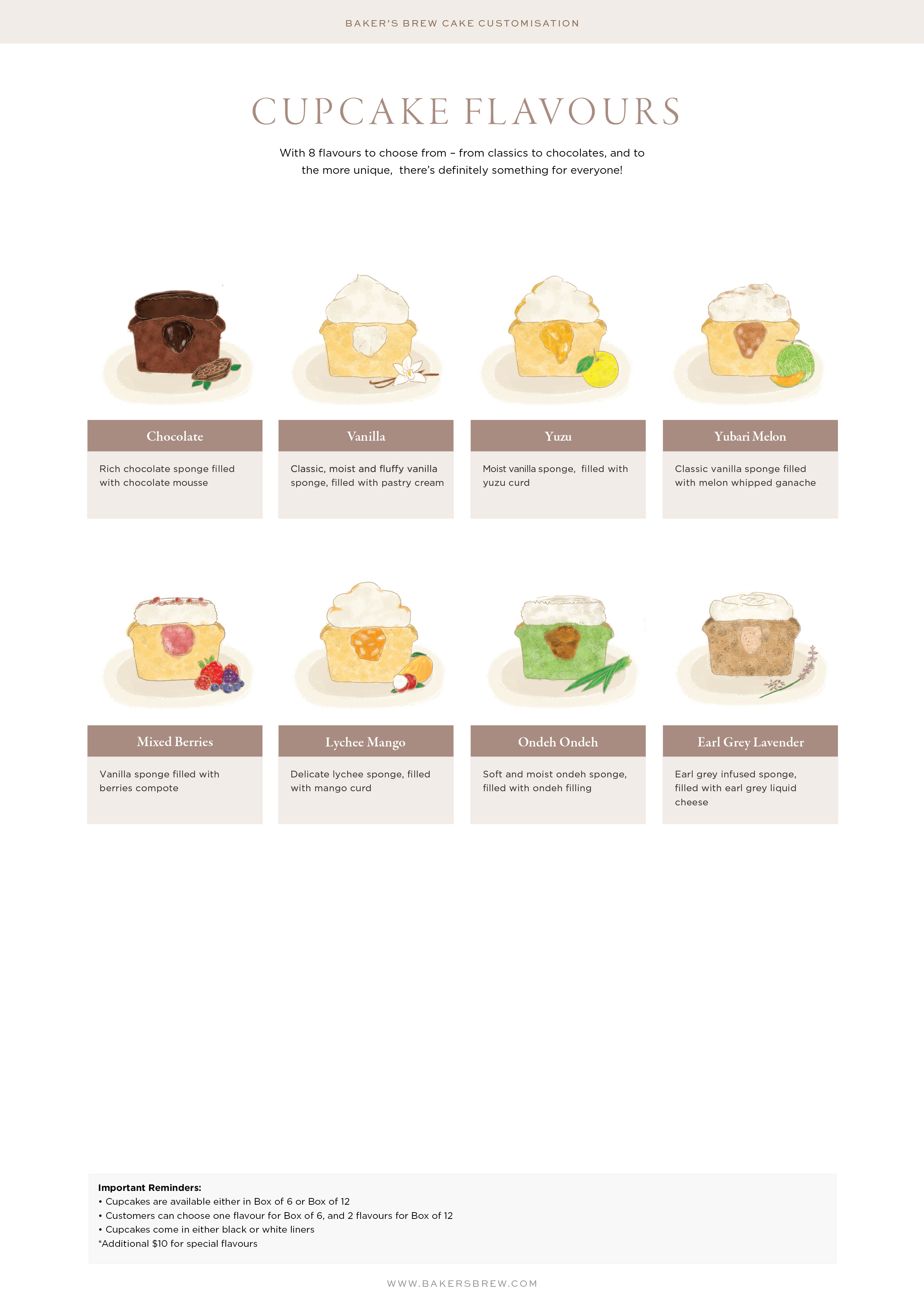 Celebratory Cupcakes | Baker's Brew Studio Pte. Ltd.