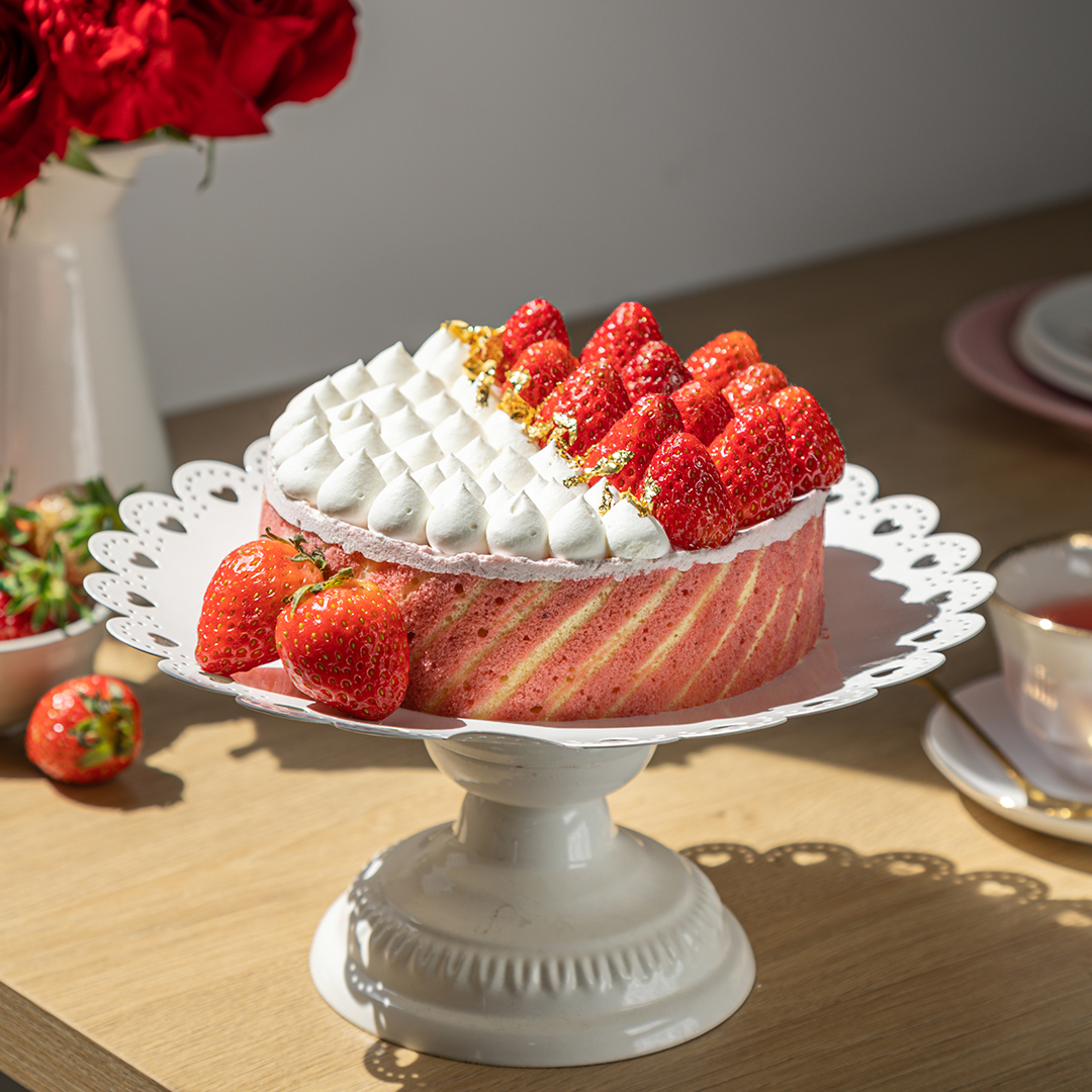 Strawberry Hibiscus Mousse (First Kiss) 18 | Baker's Brew Studio Pte. Ltd.