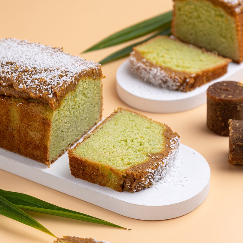 Gula Melaka Pandan Loaf Cake PWP | Baker's Brew Studio Pte. Ltd.