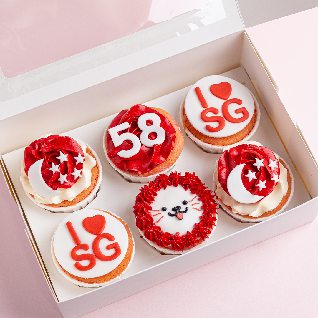 SG58 Cupcakes [NATIONAL DAY SPECIAL] 2 | Baker's Brew Studio Pte. Ltd.