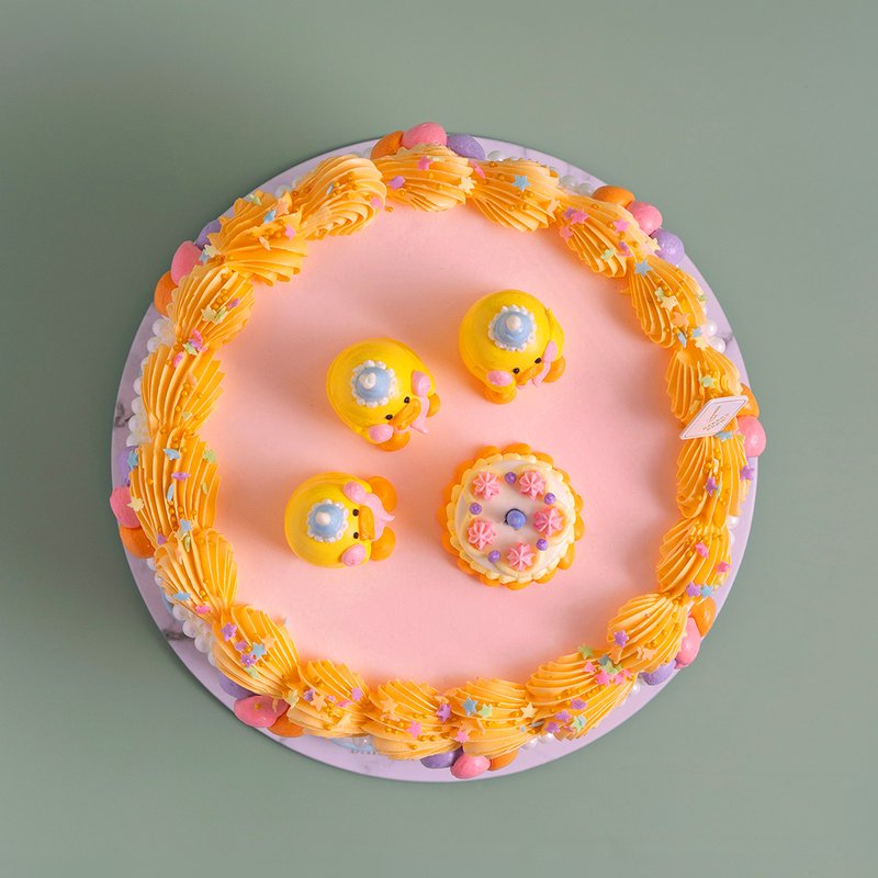 Baker's Brew | Korean Style Three Little Duckies Cake