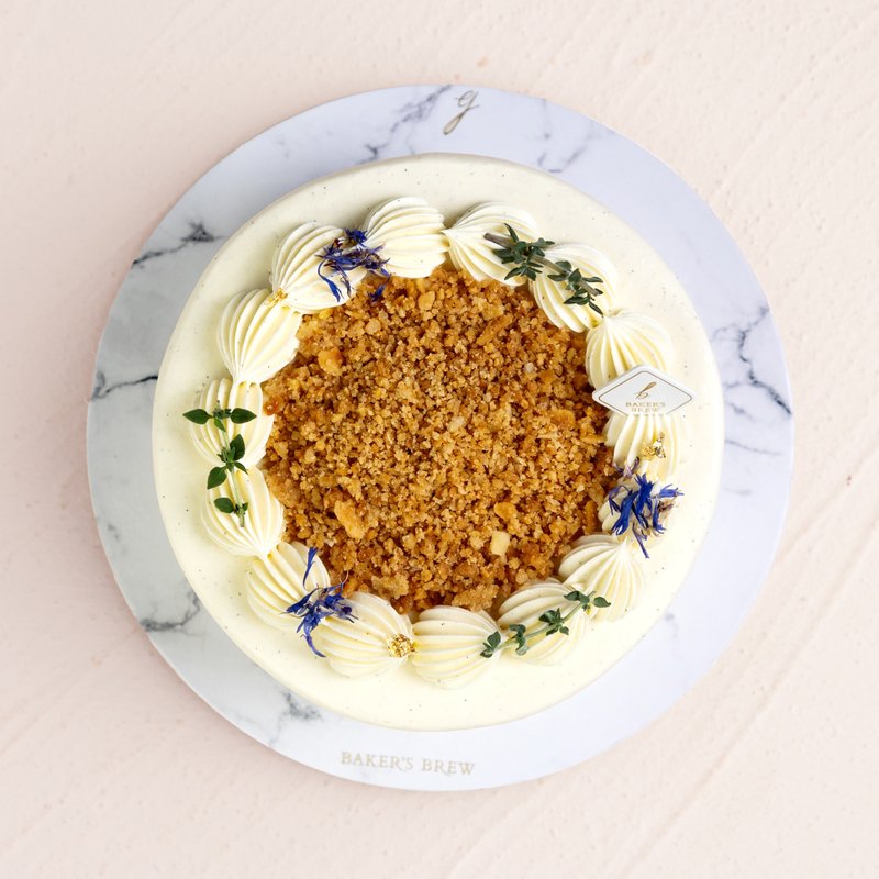 Blue Pea Salted Vanilla Cake | Baker's Brew | Online Cake Delivery ...