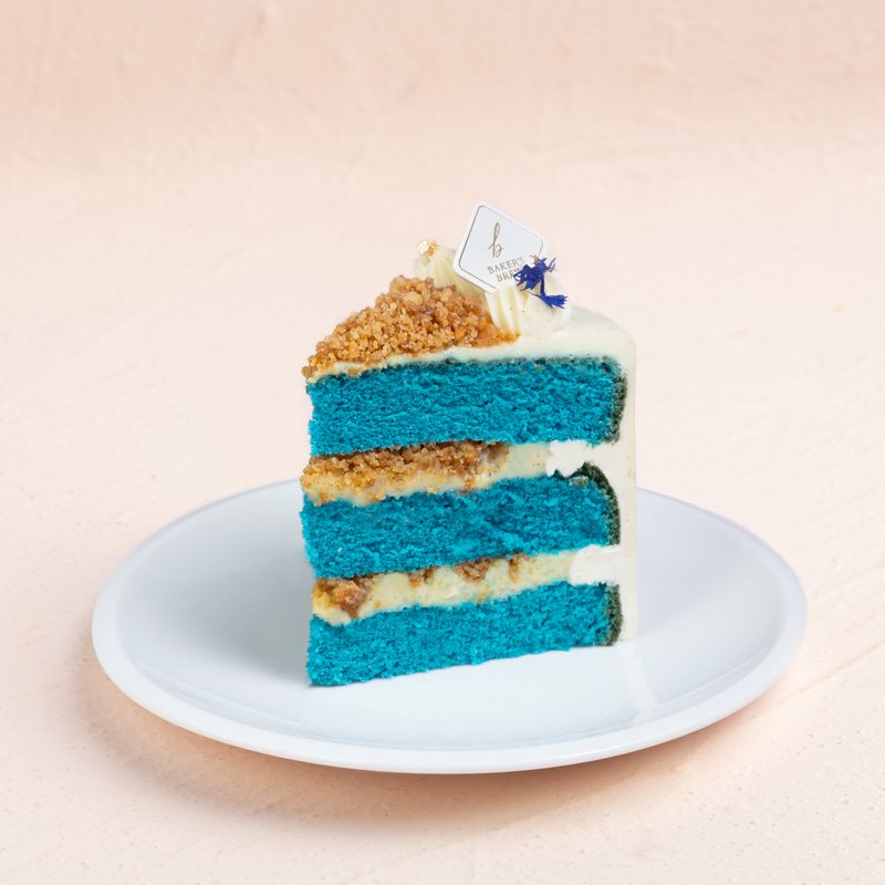 Blue Pea Salted Vanilla Cake | Baker's Brew | Online Cake Delivery ...