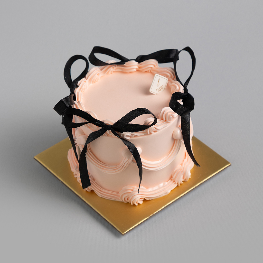 Pink Ribbon Bento Cake | Baker's Brew Customised Cakes