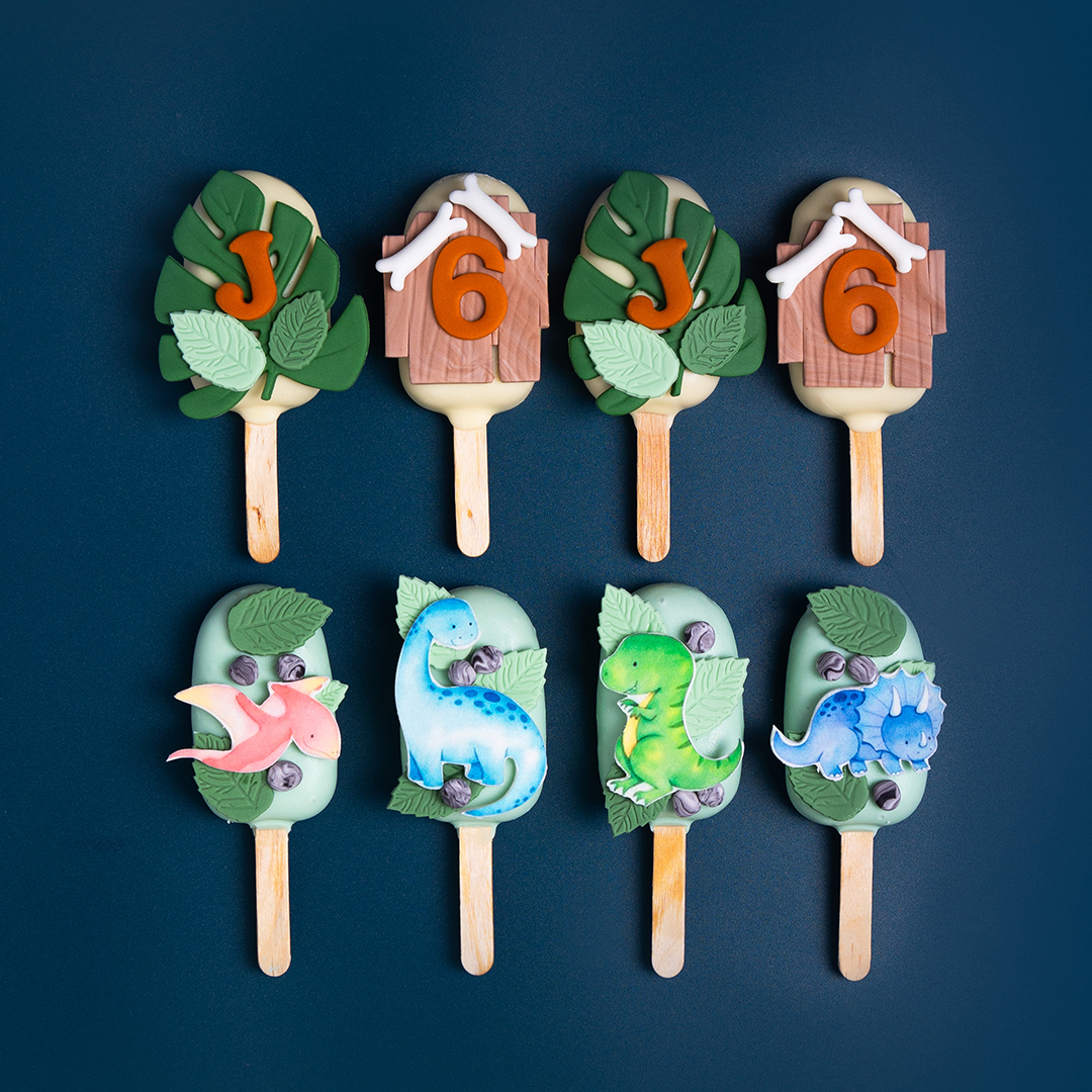 Dinosaur Adventure Cakesicles | Baker's Brew Customised Cakes