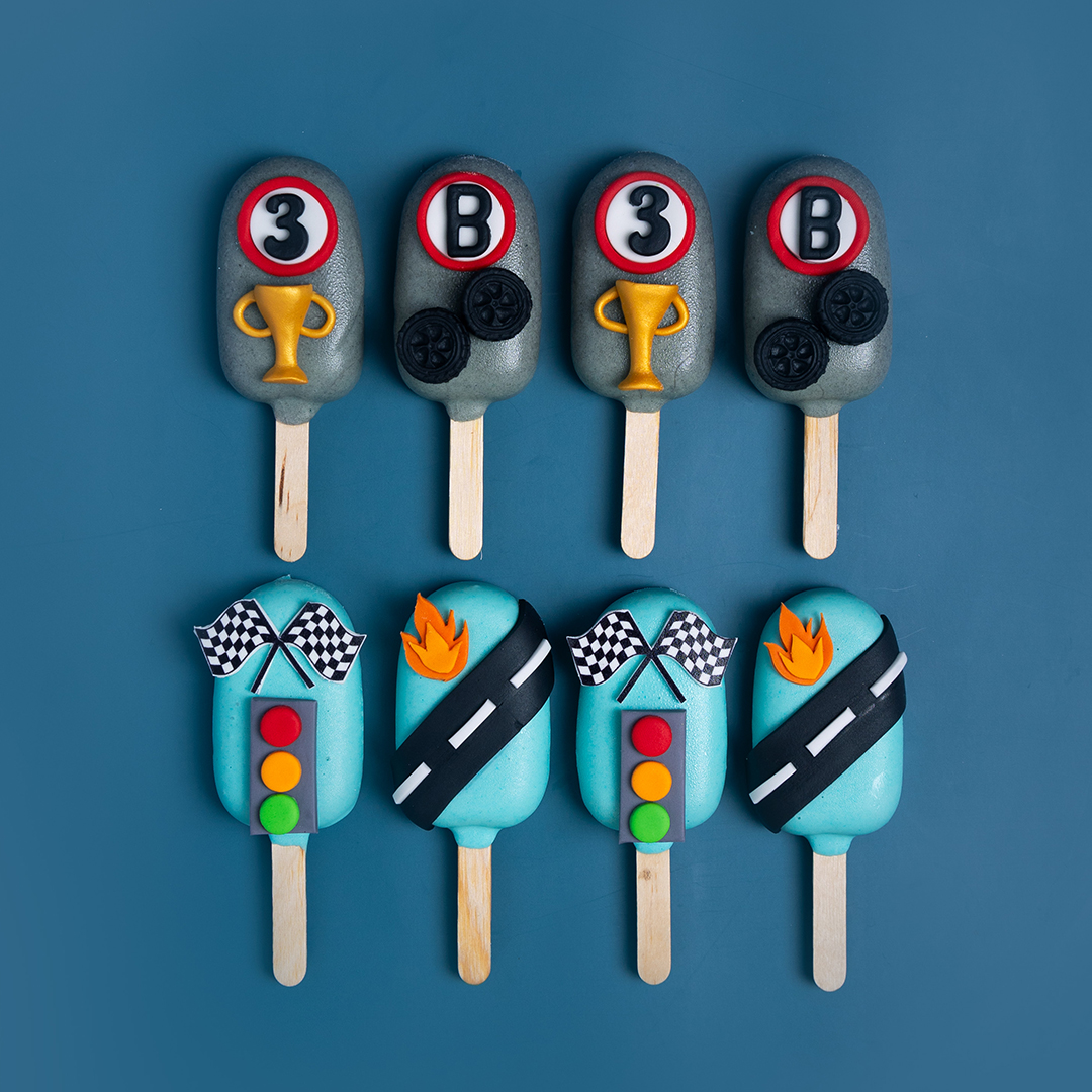 Racing World Cakesicles | Baker's Brew Customised Cakes