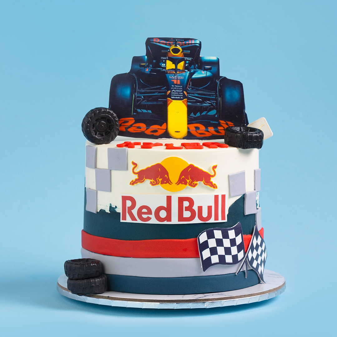 RedBull F1 Cake | Baker's Brew Customised Cakes