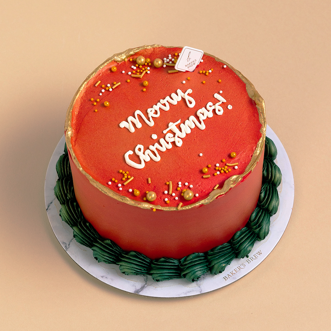 Jolly Rouge Cake | Baker's Brew Christmas Customised Cakes