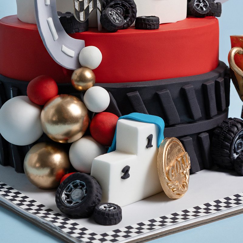 Formula One Race Kids Cake | Baker's Brew Customised Cakes