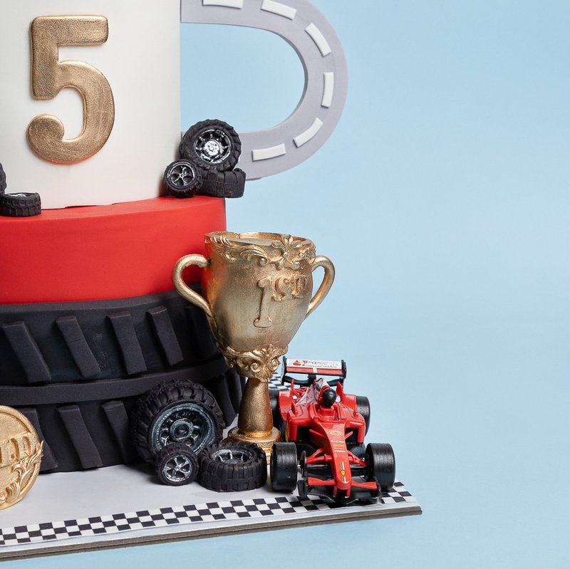 Formula One Race Kids Cake | Baker's Brew Customised Cakes