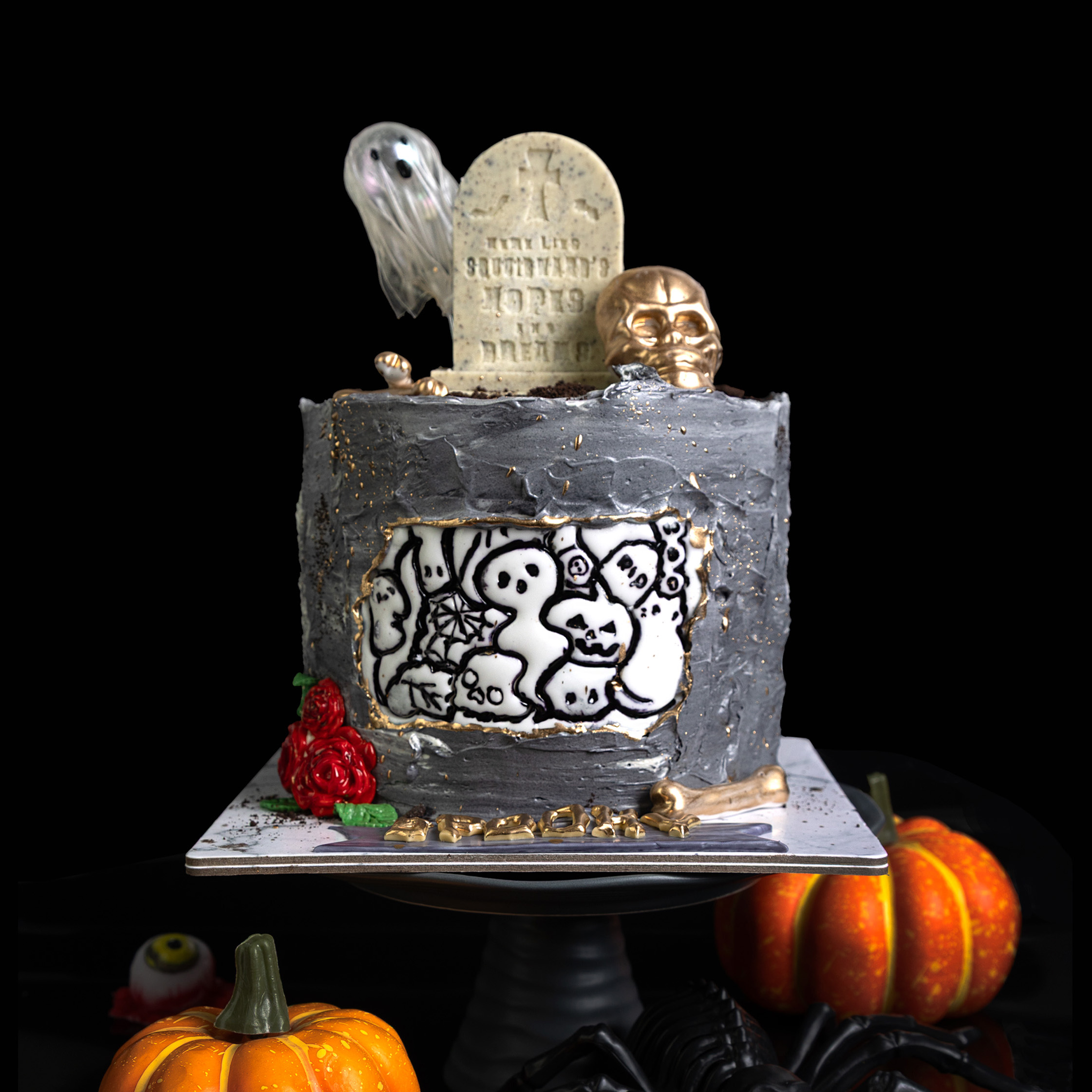 Graveyard Halloween Cake | Baker's Brew Customised Cakes