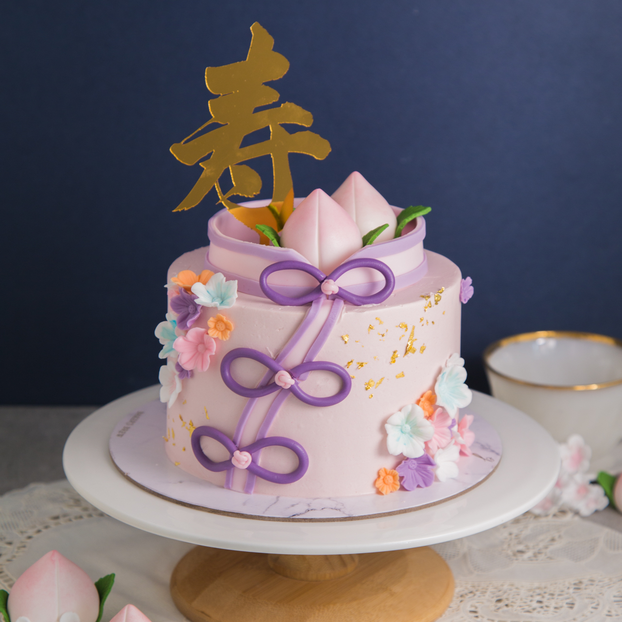 Oriental Cheongsam Longevity Cake | Customised Cakes Singapore | Baker ...