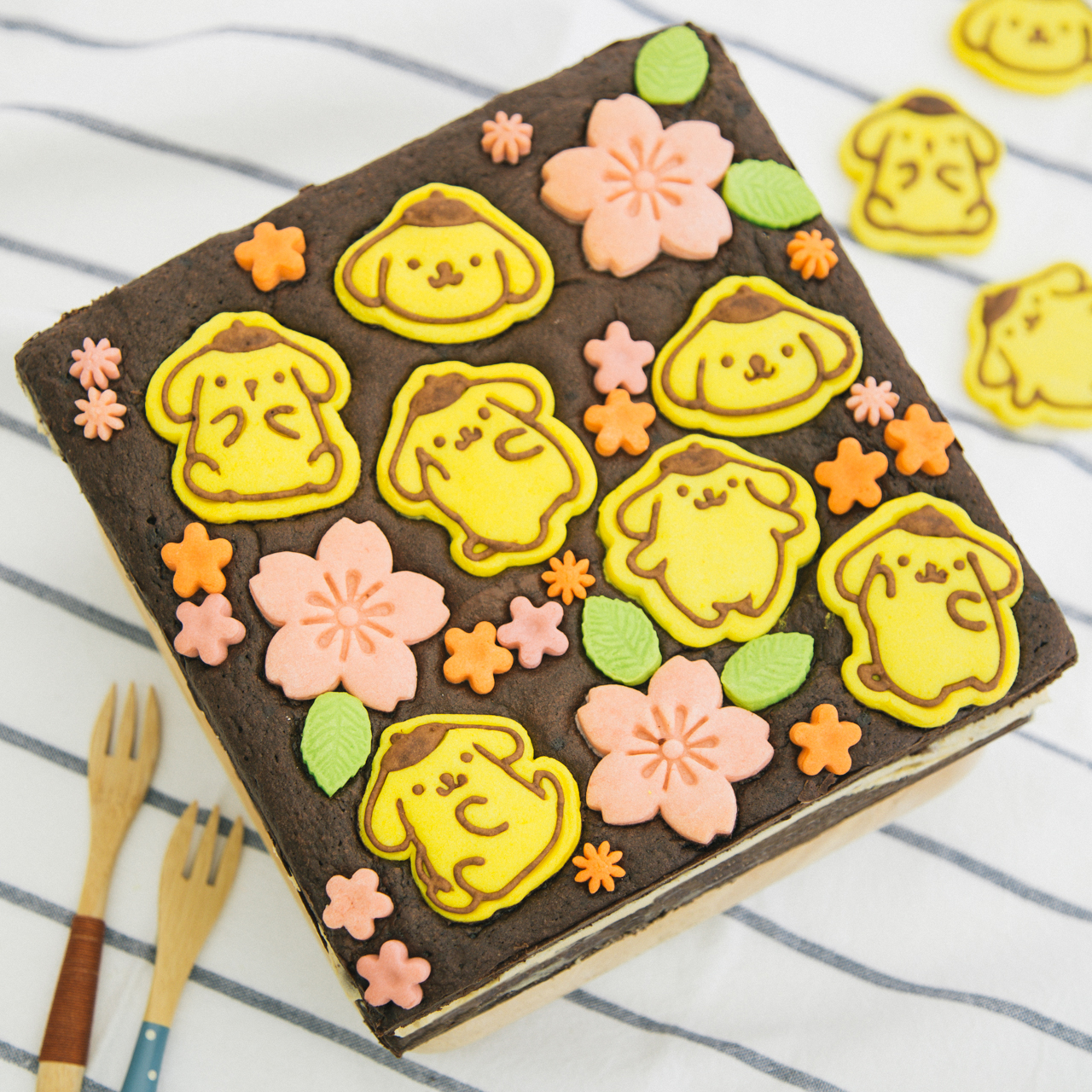 Pompompurin Cookie Brownie 7 | Baker's Brew Studio Pte. Ltd.